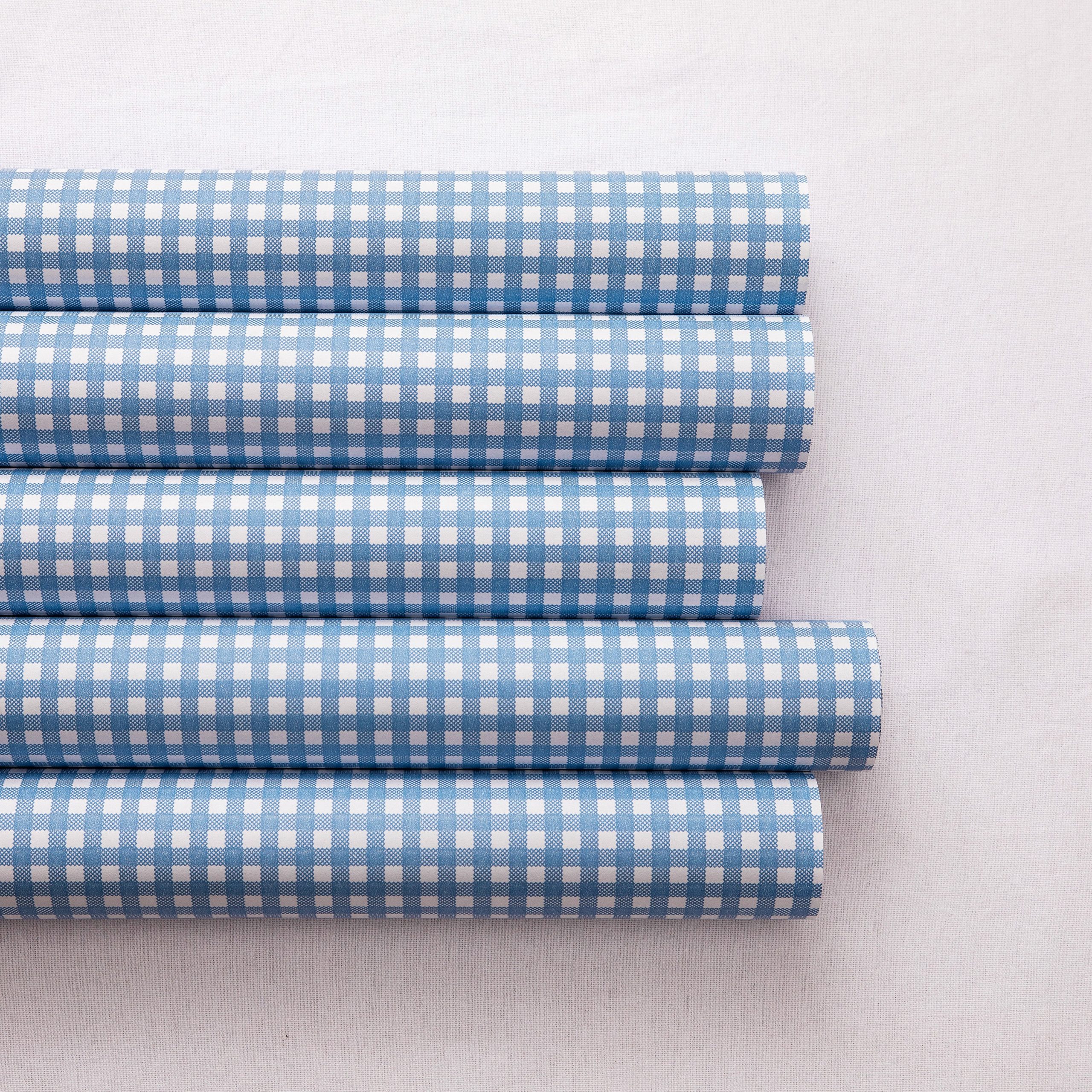 Wrapping Paper French Blue Gingham | Daily Wrap