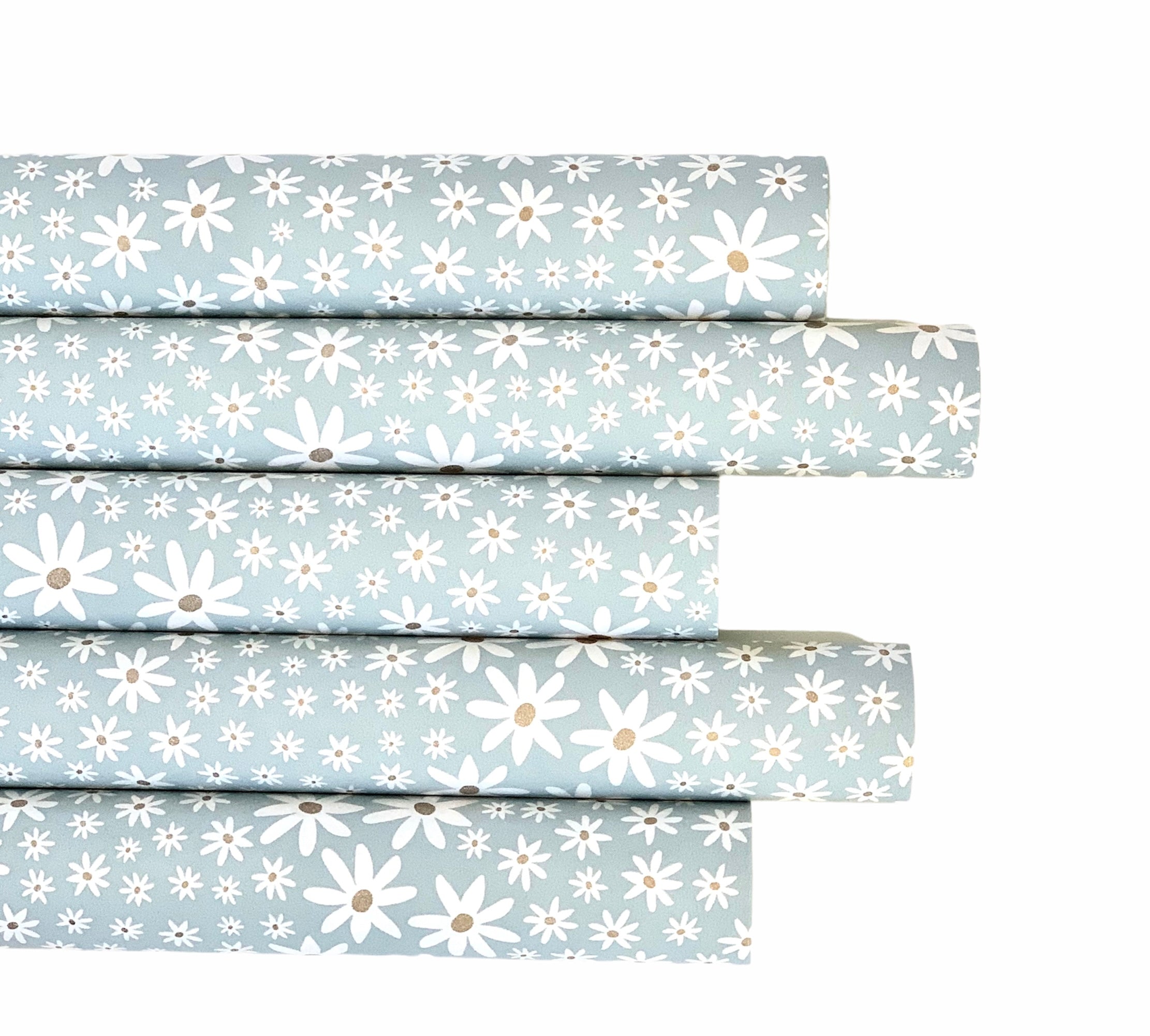 Wrapping Paper Light Blue Daisy | Daily Wrap
